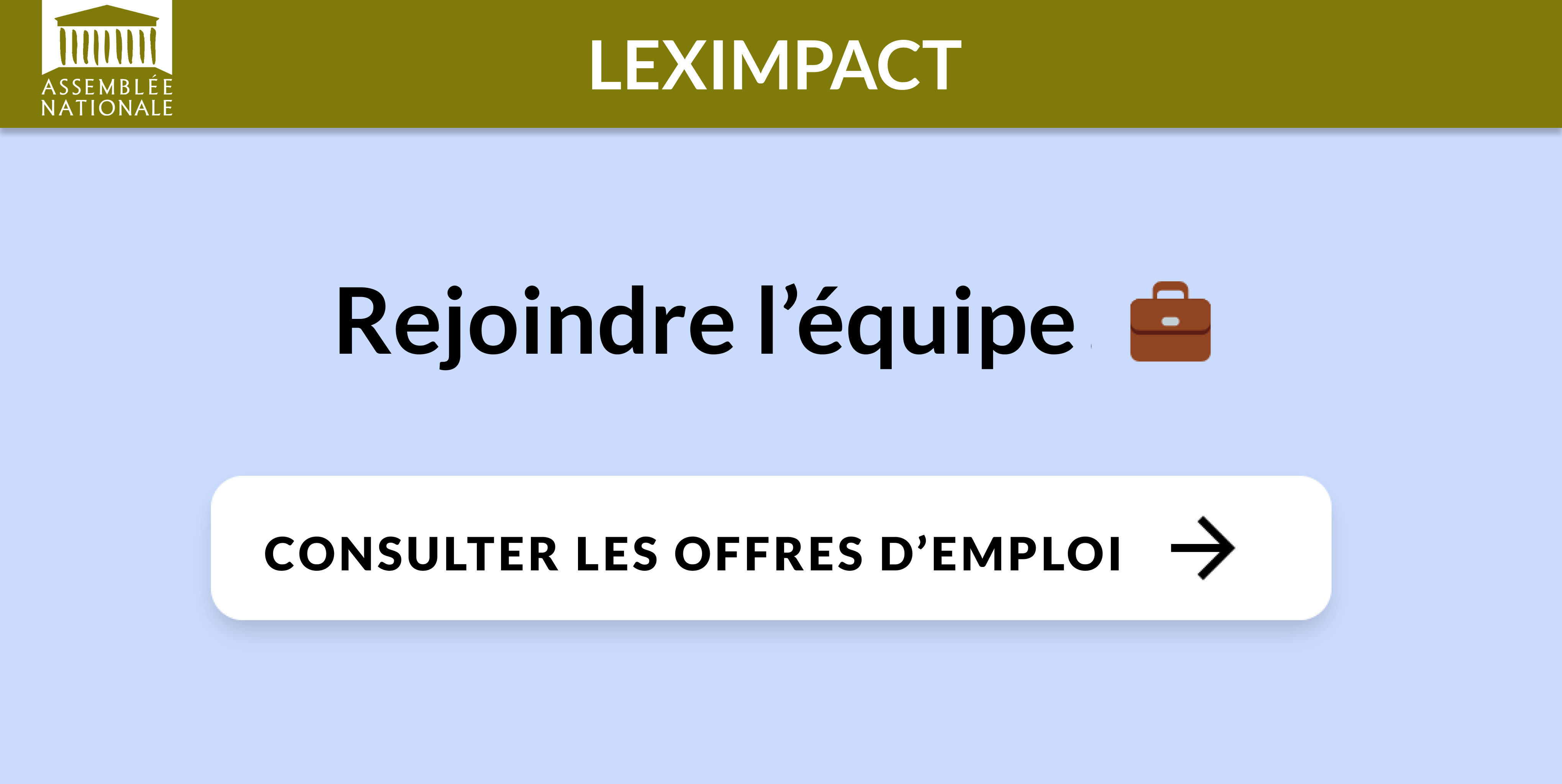 LexImpact recrute ! | LexImpact - Assemblée nationale